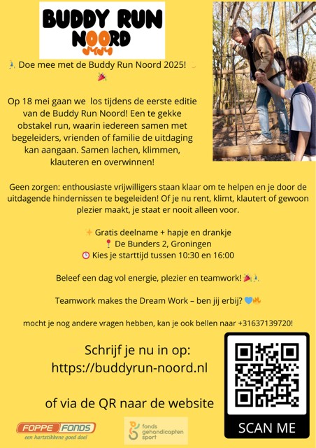 De Buddy Run: samen rennen met een glimlach bij De Zijlen